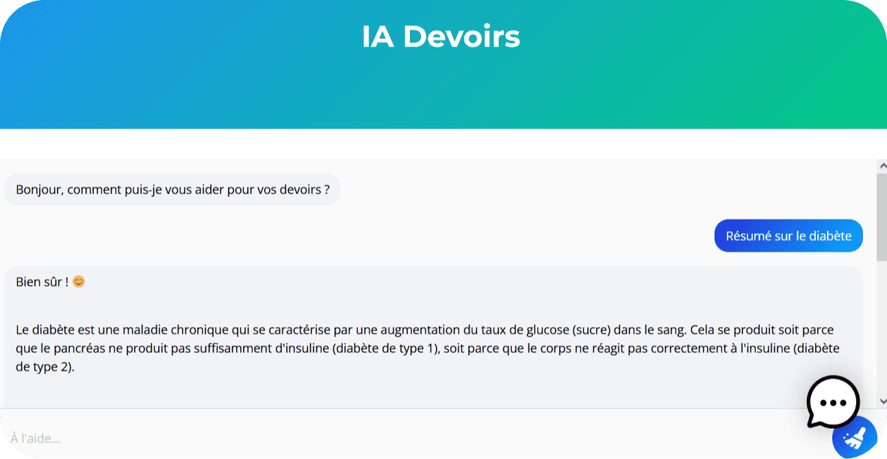 IA-Devoirs : Aide aux devoirs par IA
